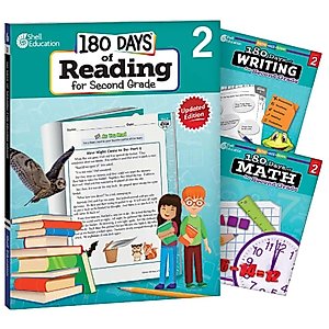 180 Days™: Includes Reading 2nd Edition, Writing, and Math for 2nd Grade Practice Workbook for Classroom and Home, Cool and Fun Practice Created by Teachers (180 Days of Practice)