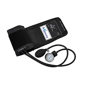 MEDVICE Manual Blood Pressure Cuff - Universal Size Aneroid Sphygmomanometer - Nurses BP Monitor - Best Adult BP Machine