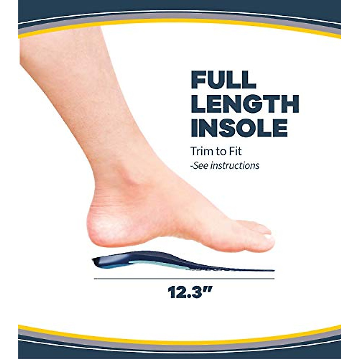Dr. Scholl’s Plantar Fasciitis Pain Relief Orthotics for Men's Trim to Fit: 8-13