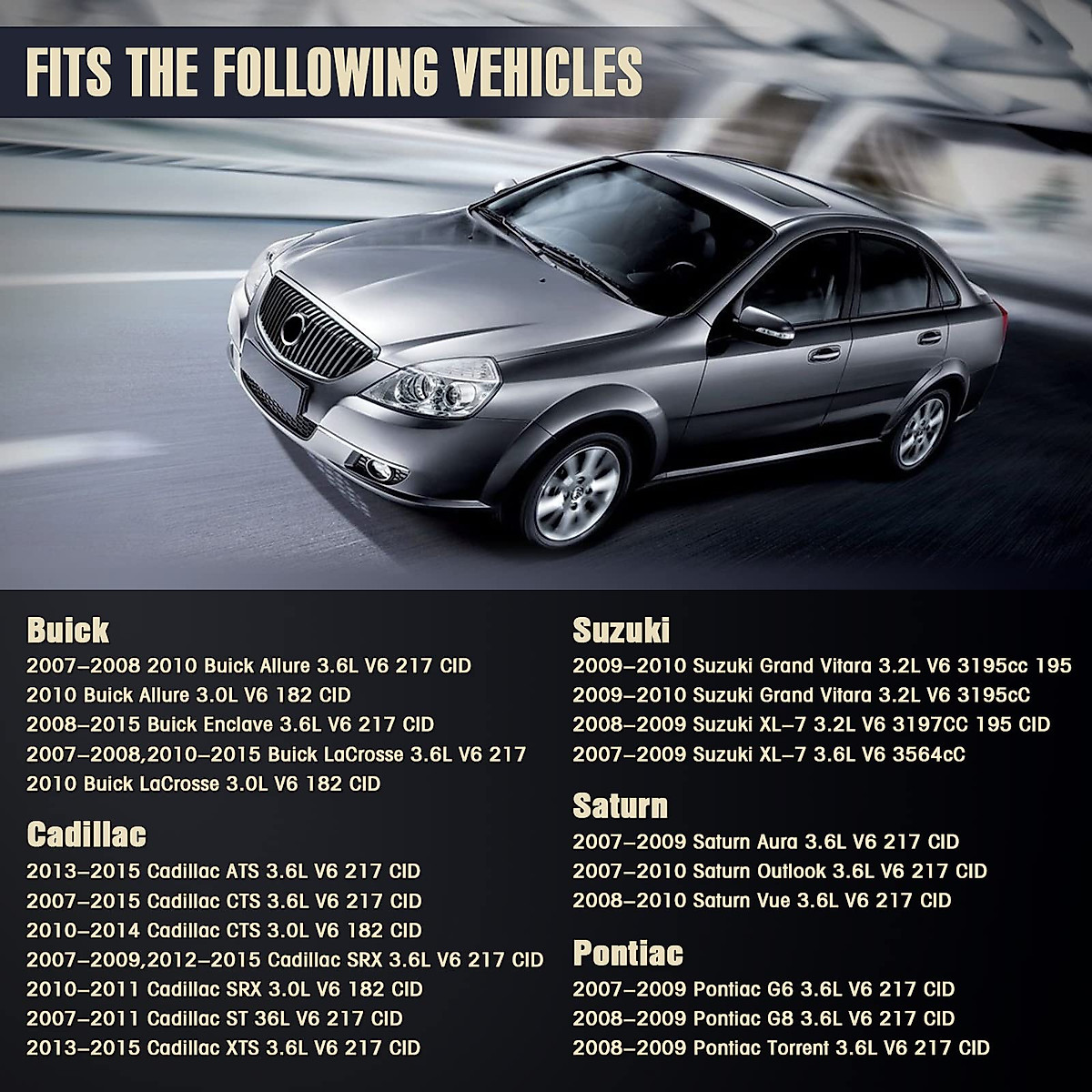 Mango S Compatibleu Engine Timing Chain Kit 9-0753S Chevrolet Buick Pontiac Cadillac Saturn 3.6L 3.0L