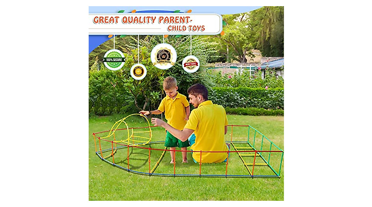 Creative Straw Toys - 450 Pcs STEM Building Kit