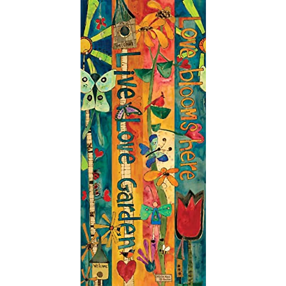 Studio M Garden Celebration 16" Mini Art Pole Small Decorative Indoor/Outdoor Garden Post, Great Gift, Stake Included for Easy Installation, No Digging Necessary -Made in The USA