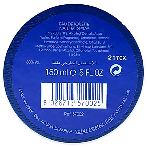 Acqua Di Parma Blue Mediterraneo Arancia Di Capri Eau De Toilette Spray for Men, 5 Ounce