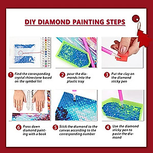 LazyFold Christmas Diamond Painting Kits,Full Drill Round Diamond Art Angel Praying Winter Diamond Painting for Adults Beginners,Christmas Gift,Wall Decor(12"x16")