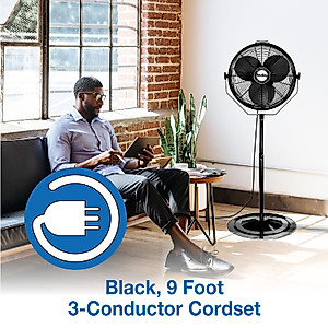 Air King 9418 18-Inch Industrial Grade Pedestal Fan