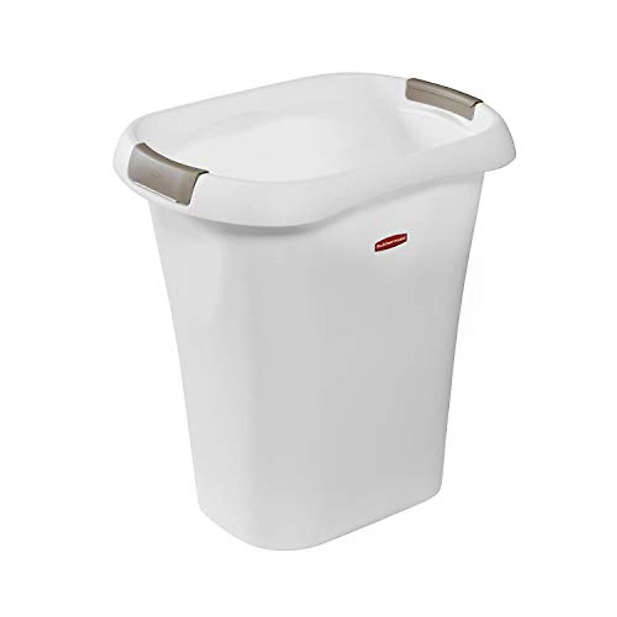 Rubbermaid Open Top White ,Plastic, Waste Basket, 5.3 Gallon Trash Can, for Kitchen Home Office Use