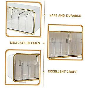 CAXUSD 1 Set Wall Hanging Sock Box Wardrobe Cabinet Clear Organizer Drawers Closet Drying Rack Underwear Cabinet Organizer Compartment Underwear Organizer Wall Drawer Organizer Bra Abs