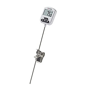 Taylor Programmable Digital Candy and Deep Fry Thermometer with Green Light Alert Display and Adjustable Pan Clip