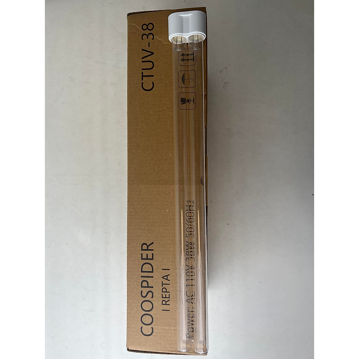 coospider-repta 38W UV Sanitizer Light, Portable Ultraviolet Light with 3-Gear Timer and Remote Control, 110V UV Light, 99.99% UVC Cleaning Lamp for Home, Office, Hotel, School