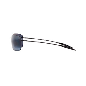 Maui Jim Sunglasses - Lighthouse / Frame: Gloss Black Lens: Polarized Neutral Gray, Gloss Black/Neutral Grey, 65