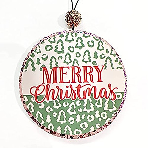 Christmas Freshie Round CardStock 2.5" inches | 32 pk | Mixed Holiday Card stock cut out circles Supplies for Scented Aroma Beads Circle Molds Car Candle Random