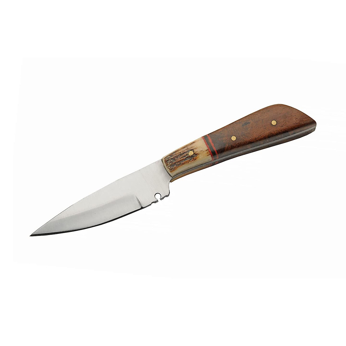 Little Stag Bone/Wood Handle 5.75″ Stainless Steel Hunting Knife