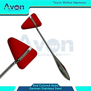 Set of 2 Neuro Percussion Hammer Taylor Reflex Hammer - Stainless Steeel Handle - Reflex Testing Instrument