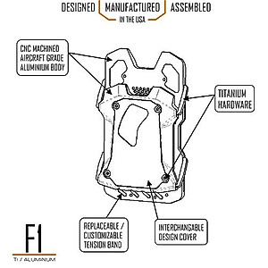 Wallet for Men and Women Slim Aluminum Metal - RFID Blocking, Holds up 12 Cards with Cash Clip. Ultra - Thin Minimalist Wallet (Black Carbon Fiber)