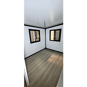 Portable Prefabricated Tiny Home, Foldable, Expandable Container with Bathroom,Bedroom,Living Room and Open Kitchen.Modern Design Small Villa,Mobile Expandable House. (Dark Grey 20x40ft)