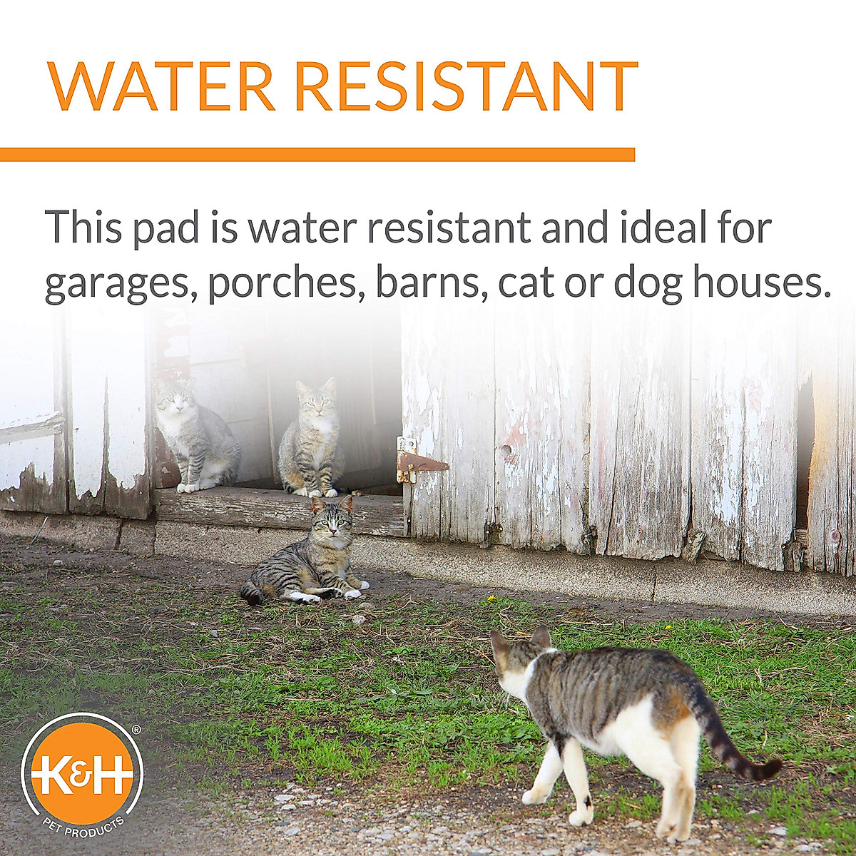 K&H Pet Products Lectro-Soft Outdoor Heated Dog and Cat Bed, Electric Thermostatically Controlled Orthopedic Pet Pad Tan Small 14 X 18 Inches