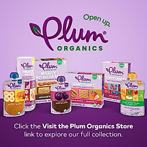 Plum Organics | Stage 1 | Organic Baby Food Meals [4+ Months] | Peach Puree | 3.5 Ounce Pouch (Pack Of 12) Packaging May Vary