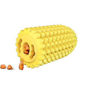 Dog Chew Toys for Aggressive Chewers, Non-Squeak Puppy Toothbrush & Interactive Corn Toy for Teeth Cleaning, Durable for Medium & Large Breeds