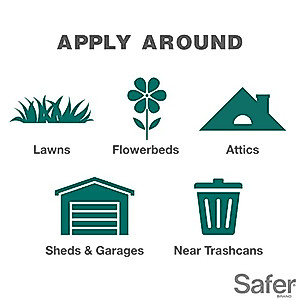 Safer 5929 Critter Ridder Animal Repellent Granules - Repels Raccoons, Skunks, Dogs, Cats, Chipmunks, Squirrels & Groundhogs - OMRI Listed for Organic Use - Protects up to 300 Sq Ft