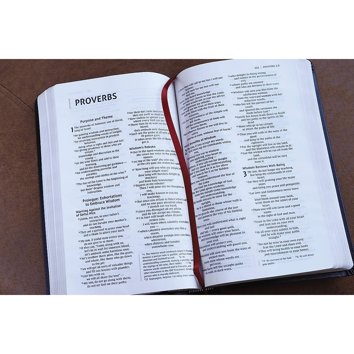 NIV, Thinline Bible, Bonded Leather, Black, Red Letter, Comfort Print