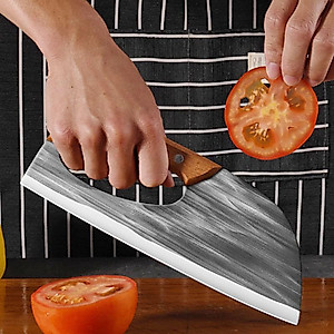 Multifunction Chinese Chef Knife, 9.5 Inch Stainless Steel Meat Cleaver, Effort Saving Kitchen Knife, for Home Outdoor Cooking, Kitchen Deboning, Camping BBQ, 𝘔𝘺 𝘖𝘳𝘥𝘦𝘳 𝘋𝘦𝘢𝘭𝘴