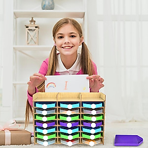 24 Grids Diamond Painting Tray Holder Organizer with 24 Pieces Large Diamond Painting Tray Diamond Art Accessories Storage Rhinestone Dot Tools for DIY Gem Art Craft Include Sticker (1)