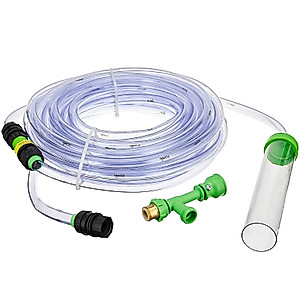 Python No Spill Clean and Fill Aquarium Maintenance System, Complete Ready-to-Use Gravel Cleaner and Water Changer for Fish Tanks, 50 Foot