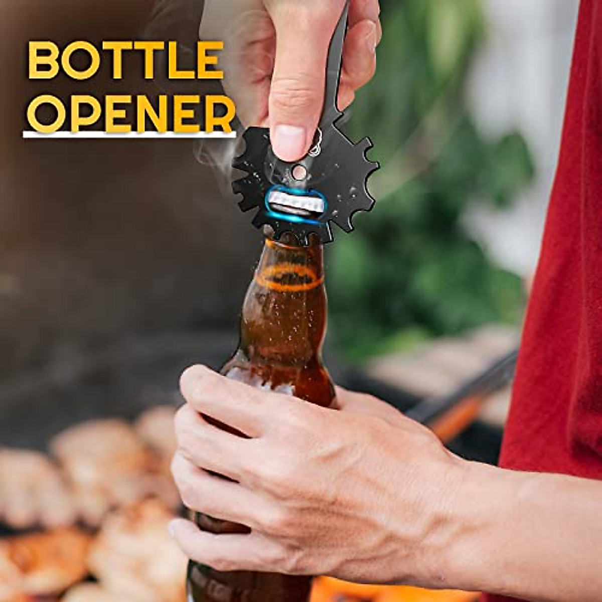 HELEMAN BBQ Grill Scraper Gifts for Men and 2 Pack Plastic Razor Blade Scraper Tool