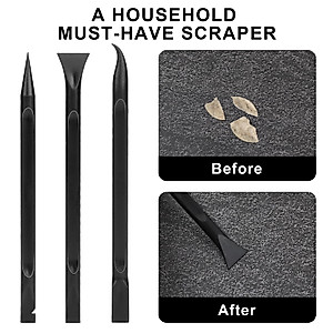 Crevice Cleaning Tool, 9 PCS Carbon Fiber Plastic Scraper Tool Car Detailing Brush Set Non-scratch Multi-purpose Scraper for Clean Small Narrow Spaces and Gaps, Remove Stickers Labels Oil Stains Dirt