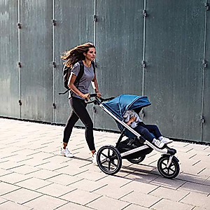 Thule Urban Glide 2 Jogging Stroller - Single Baby Stroller for Daily Strolling and Jogging - Features 5-Point Harness, Lightweight and Compact, Durable and Versatile Design for All Terrains, Blue