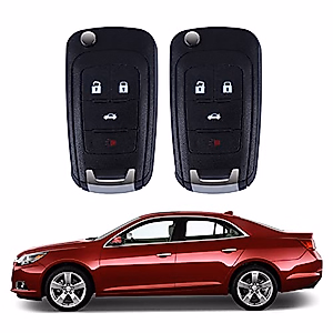 Replacement Folding Keyless Entry Flip Car Key Fob fits for 2010-2016 Buick Lacrosse Regal Verano 2010-2017 Chevy Camaro Equinox Sonic Malibu Cruze