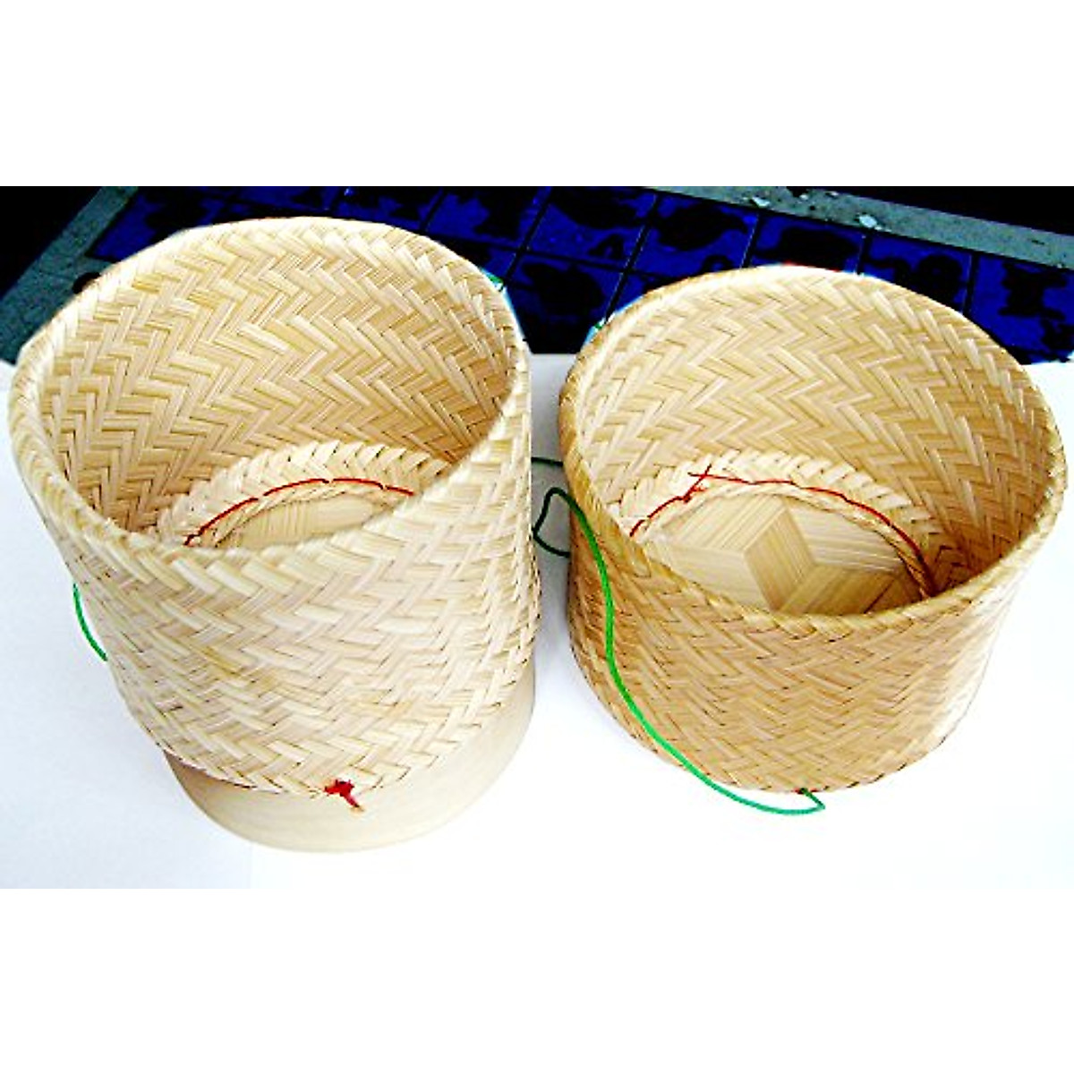 Thai Sticky Rice Basket Size 3 Inches (Pack of 6) Handmade Bamboo Rice Container