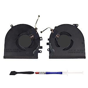 S-Union New CPU+GPU Cooling Fan Replacement for Razer Blade 15 RZ09-0270 RZ09-02705E75 RZ09-02705E76 RZ09-0300 RZ09-03009E97 RZ09-0328 RZ09-03287E72 Series Game Laptop (with Thermal Paste and Spatula)