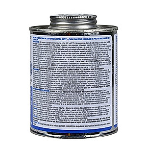 Oatey 30812 X-15 PVC Solvent with Dauber, 16-Ounce, White