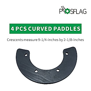 POSFLAG HS35 Snowblower Paddles with Hardware Kit Replaces Honda 72521-730-003, 72552-730-003, 1003375, 1003391 for Honda HS35 A Snow Blowers, Honda HS35 Snowblower Parts, Honda HS35 Paddles