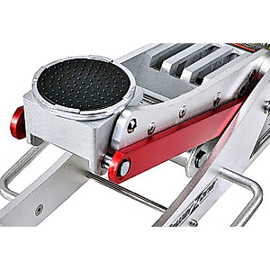 Power Zone 680061 3-Ton Aluminum Hydraulic Racing Jack, Lift Range: 3-3/4” to 19-5/16”,Silver,680061-A