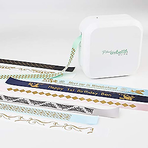 Brother P-Touch Embellish Elite Connectable Decorative Ribbon and Tape Color Printer (PTP715EBT)