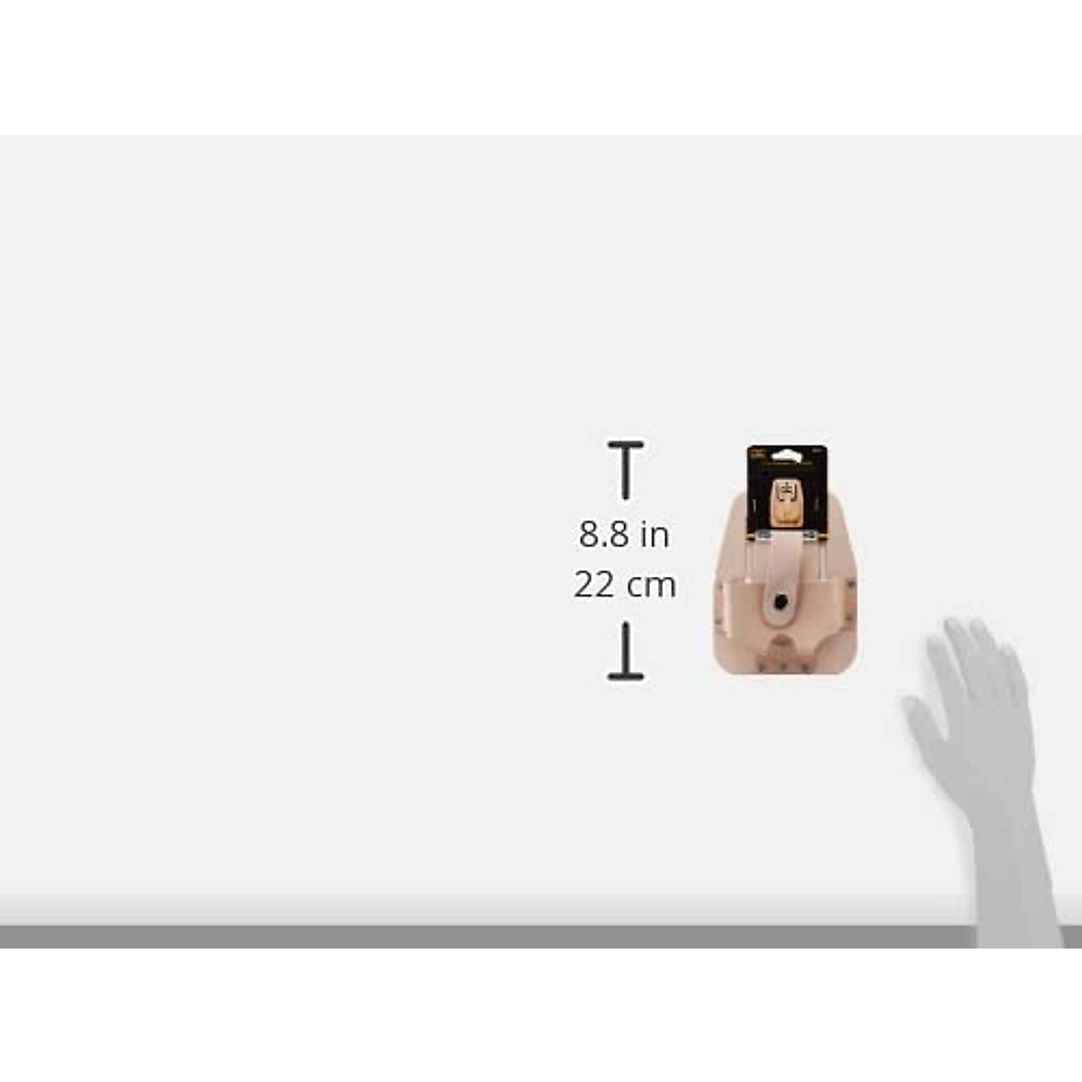 Custom Leathercraft 464 Heavy Duty Measuring Tape Holder, 16-30 in.,tan