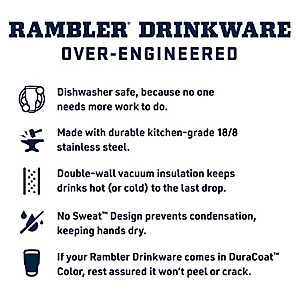 YETI Rambler 30 oz Tumbler, Stainless Steel, Vacuum Insulated with MagSlider Lid, Rescue Red