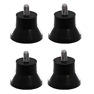 National Band Saw Company Foot, 4 Pack 8MM Thread, Fitting Berkel Slicers 827A, 829A Replaces 01-40829E-00093, 01-400827-00093, Black, US182