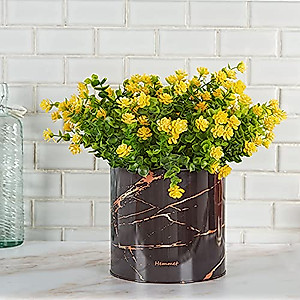 Bathroom Organizer Makeup Organizer Make up Organizator Makeup Brush Holder for Vanity Black Bathroom Accessories Cute Marble Design Metal Tin Storage