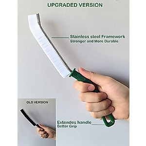 KINGSEM 2024 New Crevice Cleaning Brush, Hard-Bristled Washing Brush, Corner Edge Cleaning Brush, Multifunctional Gap Brushes for Kitchen countertop Surfaces, Windows Groove, Tiles & Faucets - 3PCS