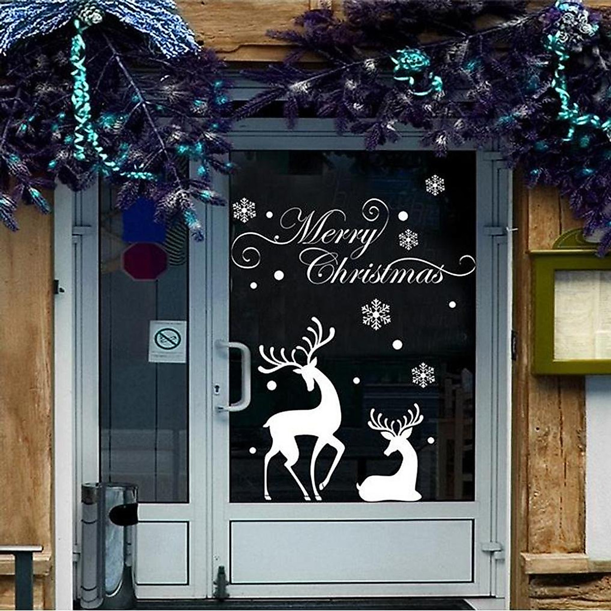 IEason Christmas Wall Stickers, Christmas Mural Removable Wall Sticker Decal Marry Christmas Decor Stickers (A)