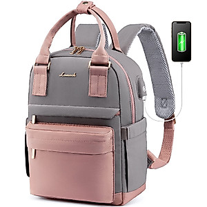LOVEVOOK Mini Backpack for Women Stylish Waterproof Backpack Purse with USB Port, Cute Bookbag for College School Travel