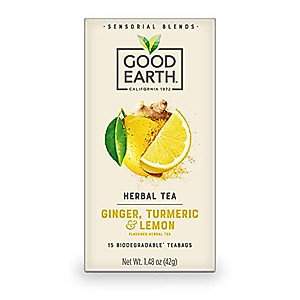 Good Earth Sensorials Ginger, Turmeric & Lemon Herbal Tea 15 ct Box
