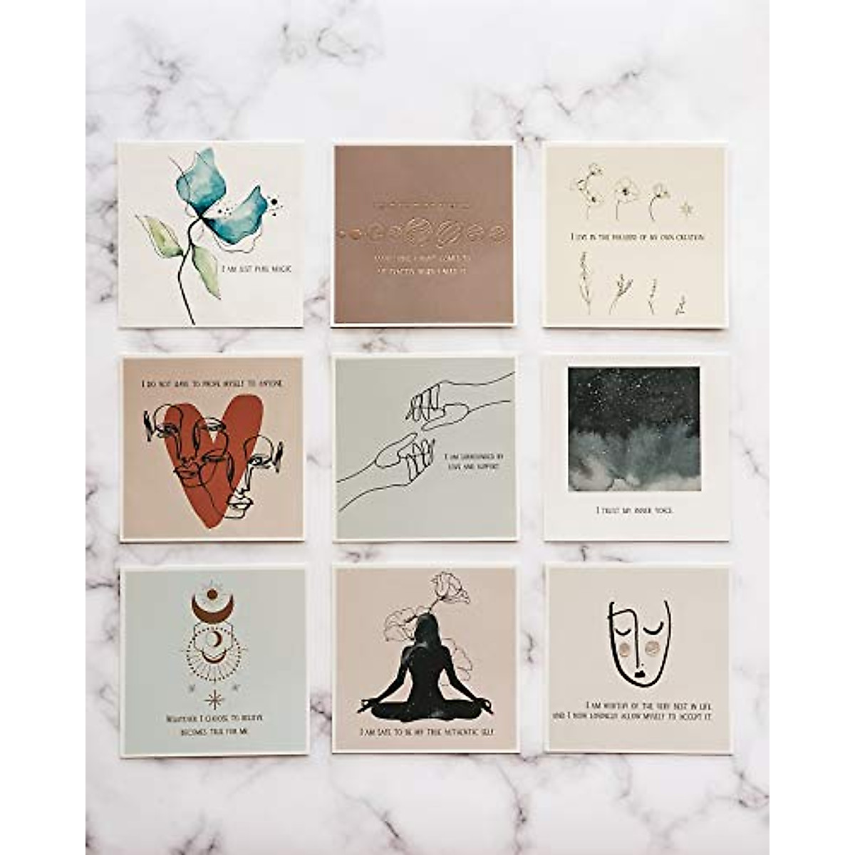 Affirmation Cards for Women - Meditation Cards and Daily Affirmations for Women I Motivational Cards, Inspirational Cards, Mindfulness Card Spiritual Gifts Box - 40 Cards with Positive Affirmations