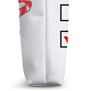Naughty Nice Peruvian Candy Cane Christmas Santa List Tote Bag