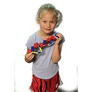 Lux Blox Green and Teal Fidget Flexer Set (30 Pieces) Flexible and Versatile Construction Blocks