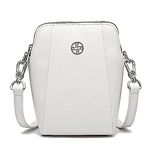 HOZYU Small crossbody wallet Phone bag and Purses for women crossbody bag (White)