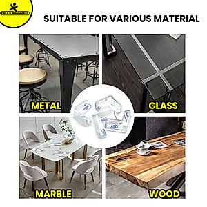 P&W Corner Protector, 2 Shapes, 12 and 20 Packs, Clear Soft Silicone, Residual Free Adhesive,Baby proofing, Child Safety, Furniture Safety, Home Protection.(Round Shaped, Standard (12pack))
